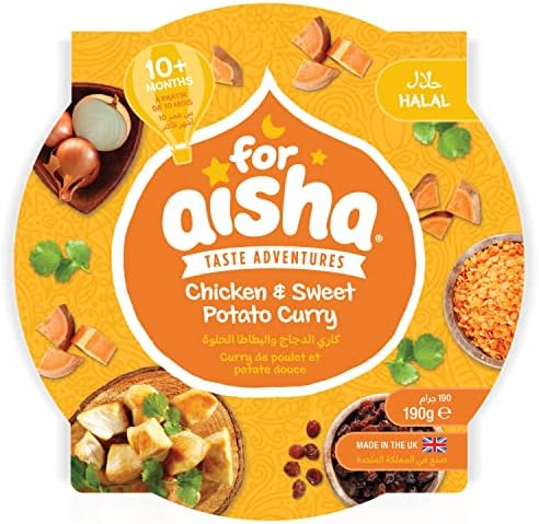 For Aisha 10+ months 190g tray meals - Chicken & Sweet Potato Curry ...