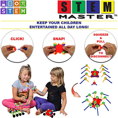 STEM Master 176 Piece STEM Learning Educational Construction Building ...