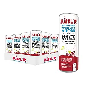 Amazon.com: BUBBL'R Antioxidant Sparkling Water with Natural Caffeine ...
