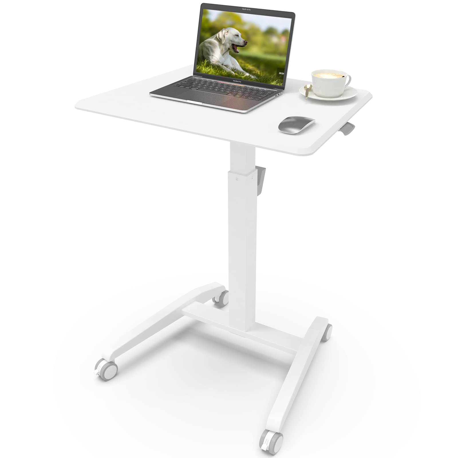 Mua GIBBON MOUNTS Lifting Desk, Mobile Standing Desk, White, Office ...