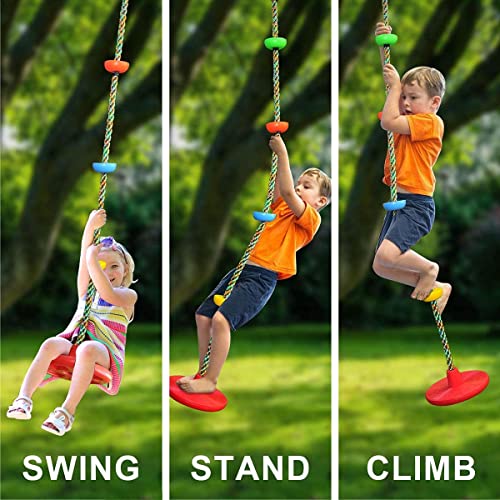 Bobibibo Swing Set 2 Pack Swings Seats Tree Climbing Rope Swing ...