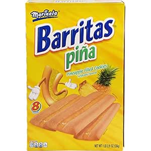 Marinela Barritas Pina Pineapple Filled Cookie Bars, Individually ...