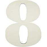 Amazon.com: 12 Inch Large Unfinished Wood Number, Paintable Unfinished ...
