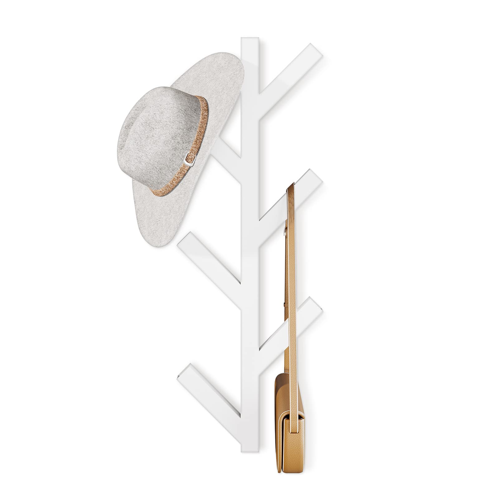 RRG Vertical Coat Rack Wall Mounted, Metal Vertical Hat Rack for Wall ...