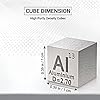 Aluminum Cube - Metal Element Cubes - Laser Engraved Density Cube Set ...