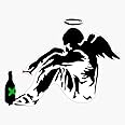 Amazon.com - EB Store Banksy Fallen Angel Vinyl Waterproof Sticker ...