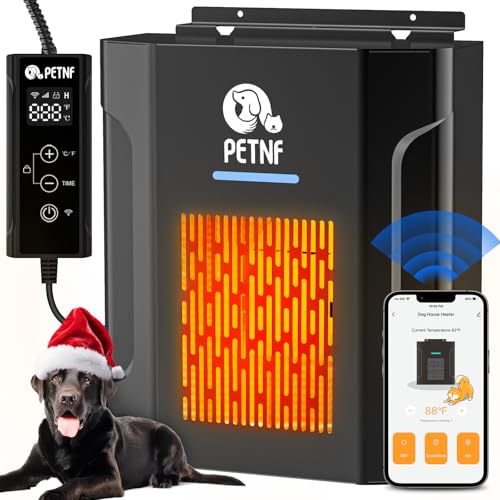 Dog House Heater with Thermostat APP WIFI Control,PETNF Doghouse ...