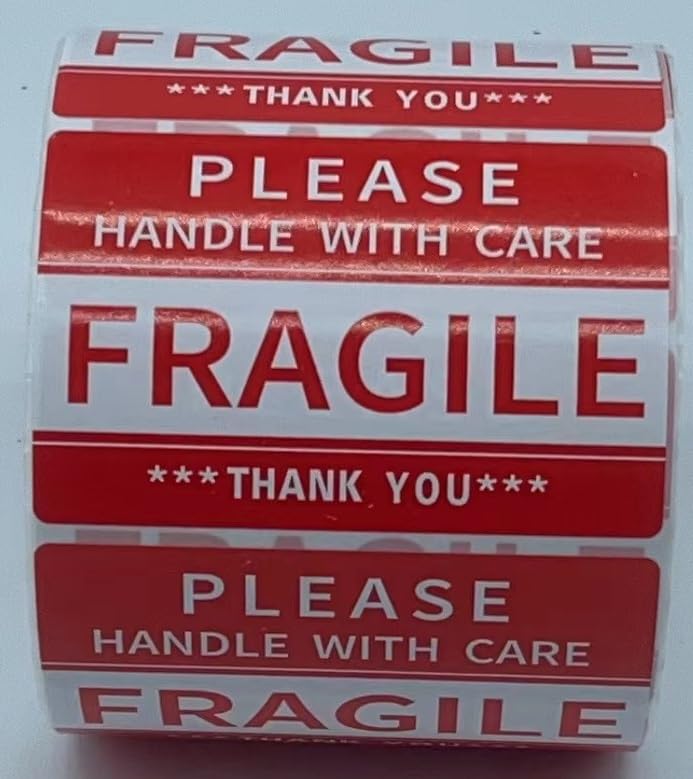 Mua Prinko 3 x 2 Inch – 1000 Fragile Stickers Roll 2x3 Fragile Stickers ...