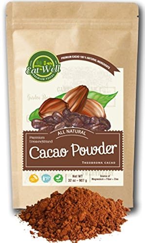 Eat Well Premium Unsweetened Cacao Powder - 32 oz | Dutch Processed ...