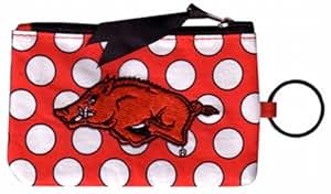 Amazon.com : NCAA Arkansas Razorbacks Keychain Coin Purse Divided ...