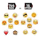 Amazon.com: 144 2" Temporary Emoji Tattoos - 16 Assorted Emoticon ...