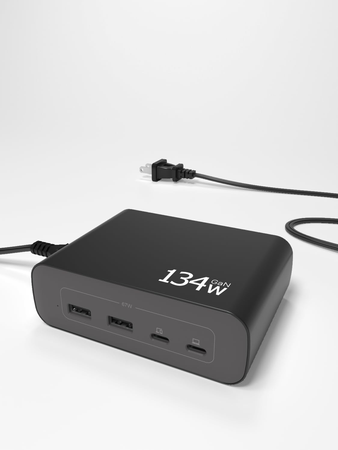 8 Port 134W Charging Station, Dual 67W USB C Charger Block, Fast ...