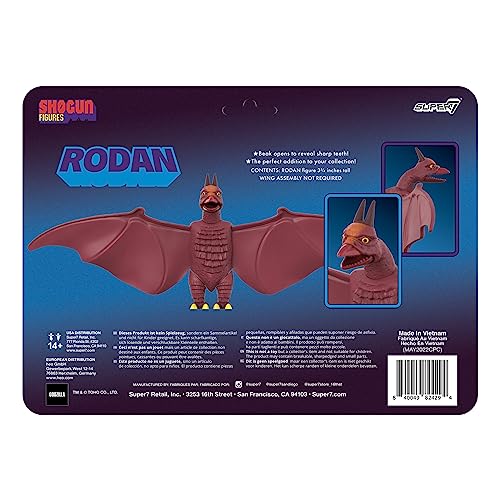Super7 Shogun Toho Rodan - 3.75" Toho Action Figure Classic Movie ...
