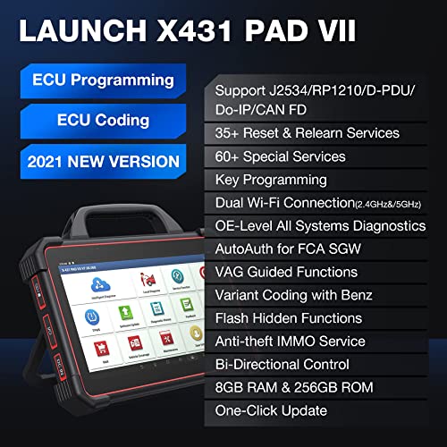 LAUNCH X431 PADVII 2022 ECU Programming & Coding,Top Automotive ...