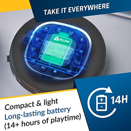 KLIM Journey + Portable CD Player Walkman With Long-Lasting Battery ...