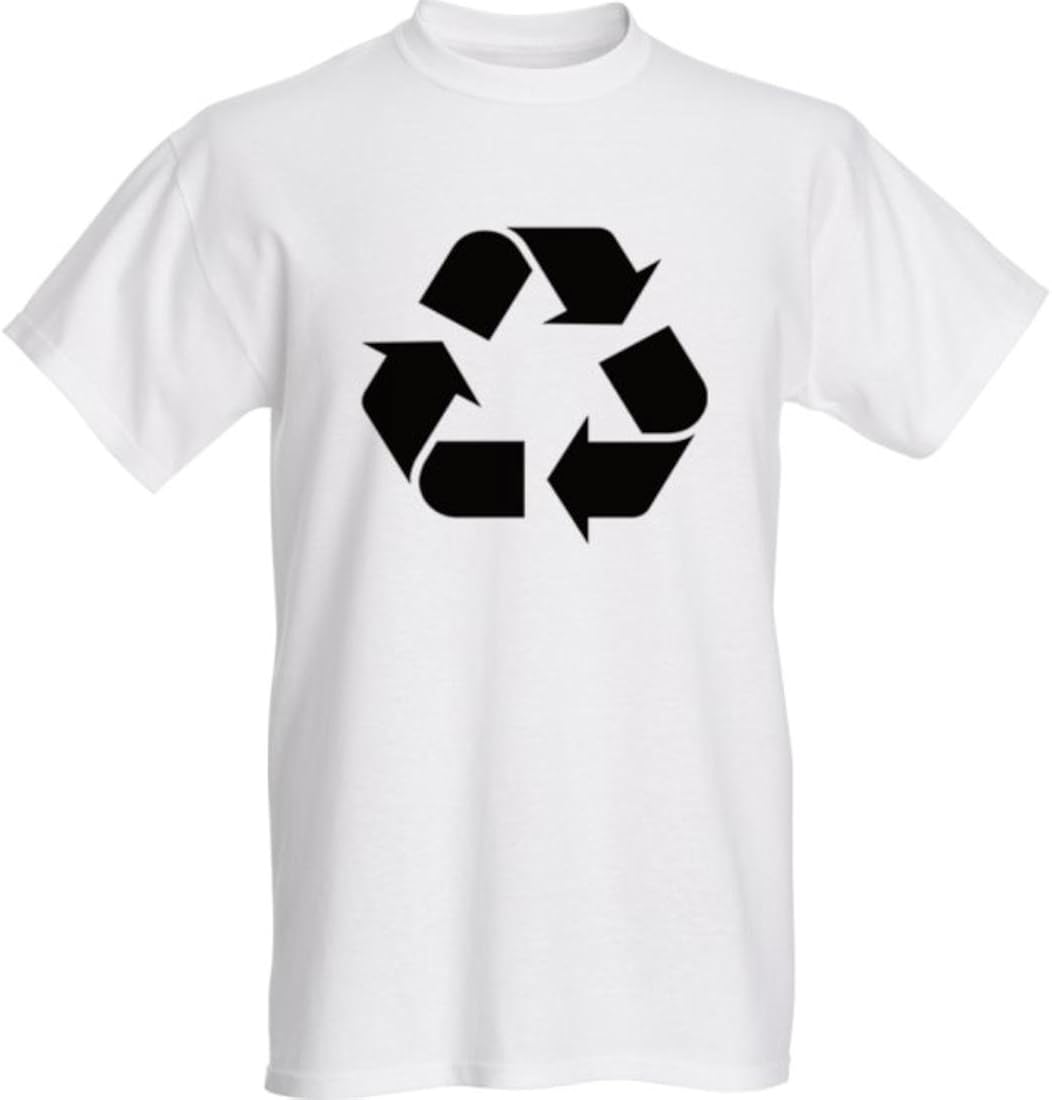 Recycle Logo T-Shirt - Reduce Reuse Recycle - Black - Environment Tee ...