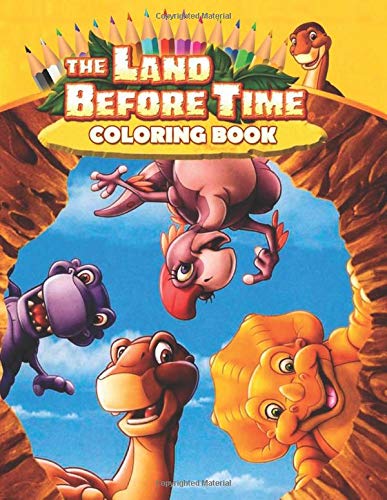 The Land Before Time Coloring Book: Great 25 Illustrations for Kids ...