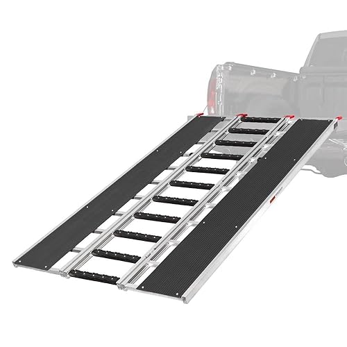 Black Ice Extra-Long 7' 10" Snowmobile Loading Ramp with Wide Glides ...