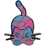 Amazon.com: Genderfluid Purride Calico Cat Hard Enamel Pin in ...