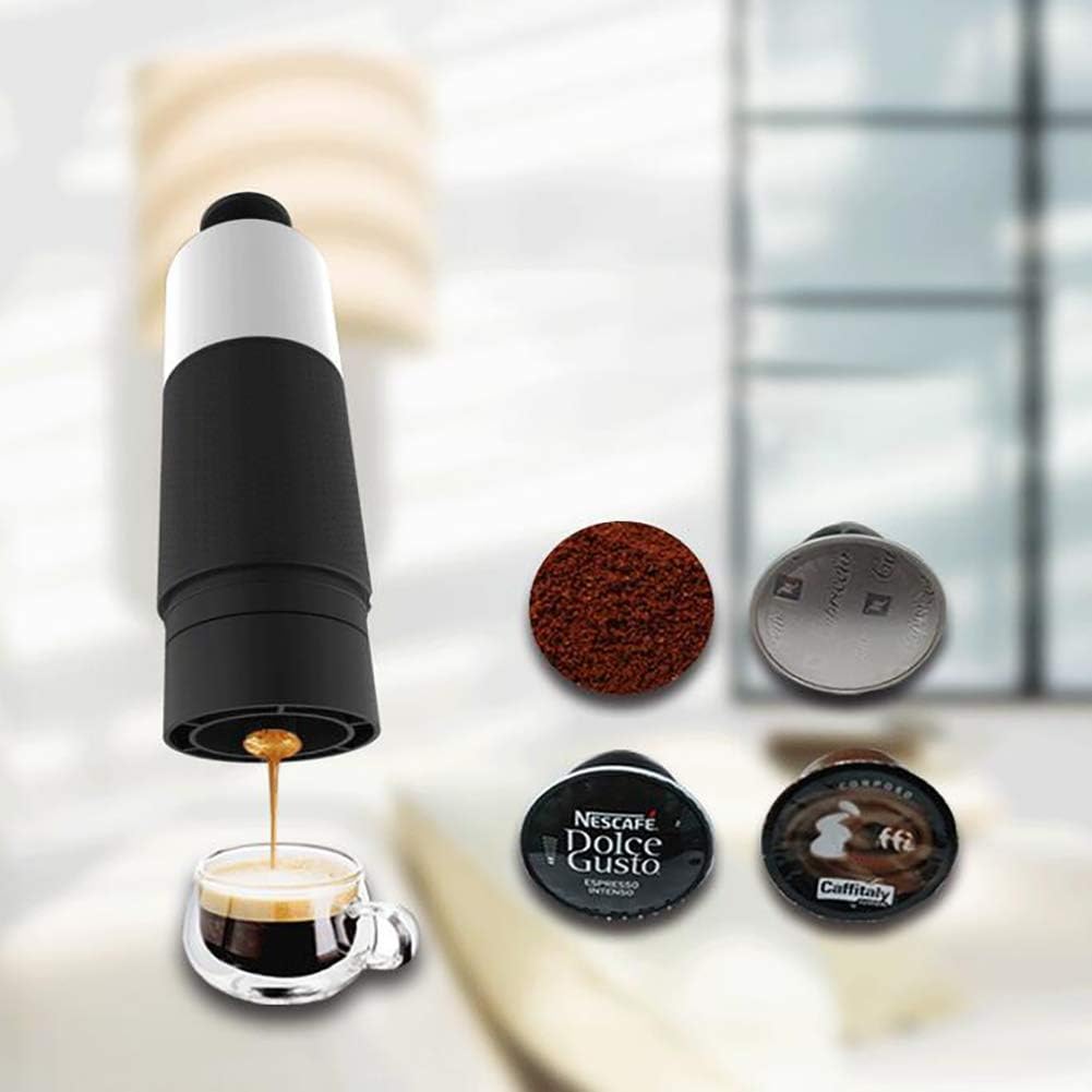 LIGHT Máquina de café Espresso portátil, Mini cafetera,para Acampar ...