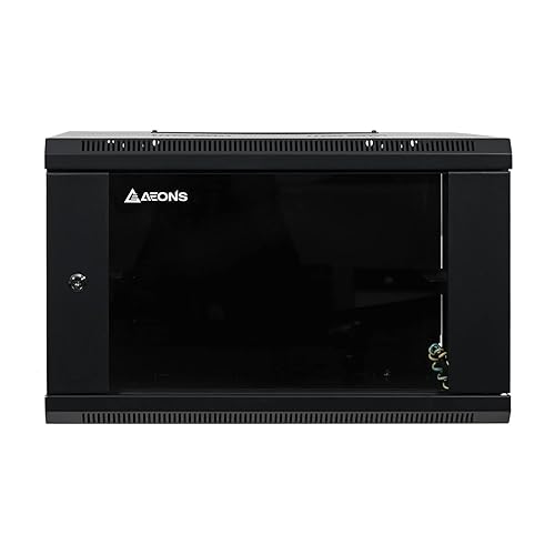 AEONS 6U Professional Wall Mount Network Server Cabinet Enclosure 19 ...