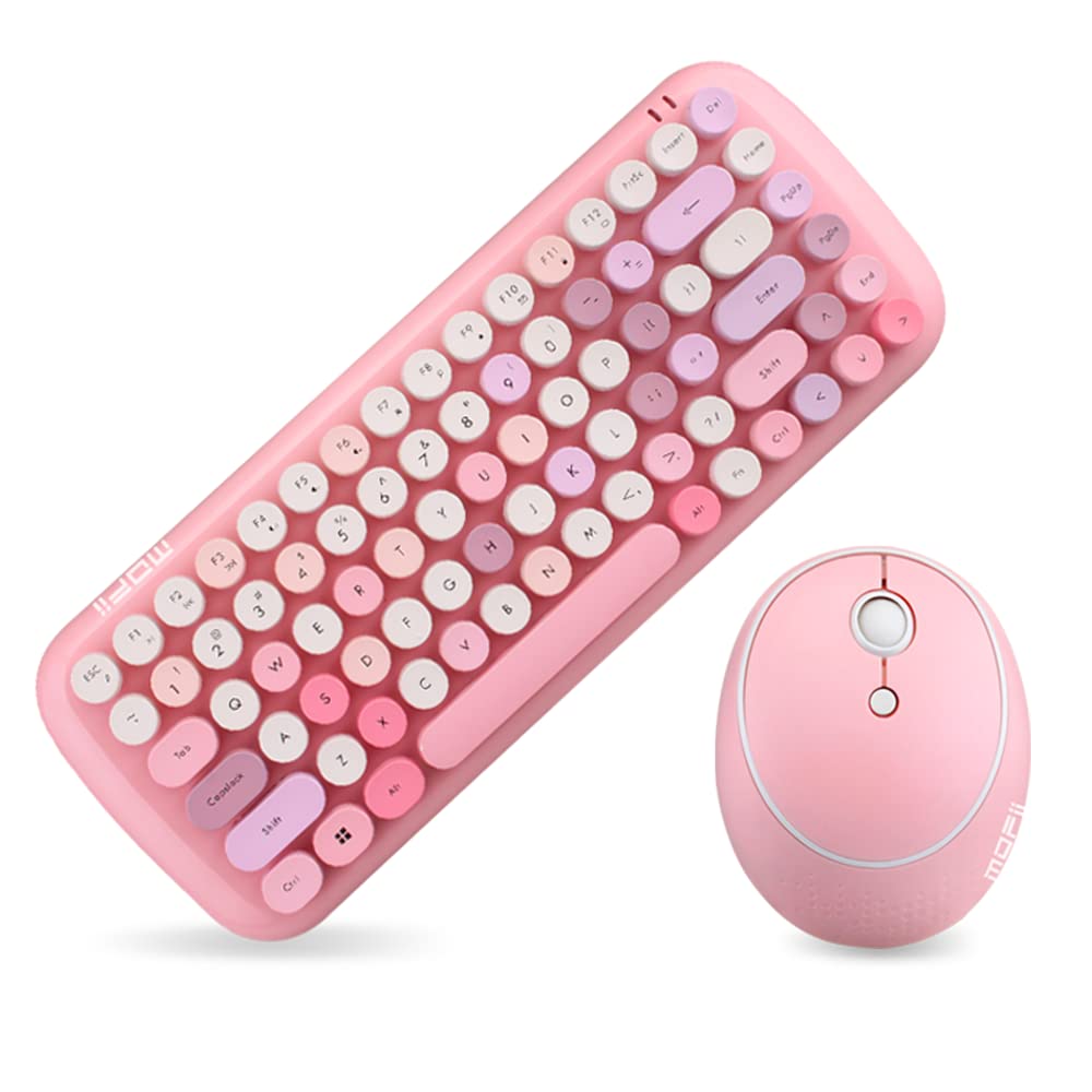 Mua Candy Mini Wireless 2.4G USB Keyboard Mouse Set Round Keycap Multi ...