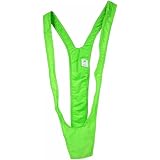 Borat Lime Green Mankini & Moustache Fancy Dress Set: Amazon.co.uk ...