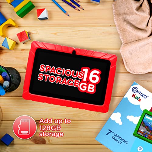 Contixo Kids Tablet V8, 7 inch HD, Ages 3-7, Toddler Tablet with Camera ...