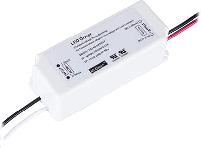(UL Listed) Dimmable LED Driver 12V 24W IP67 Waterproof Power Supply, Constant Voltage ...