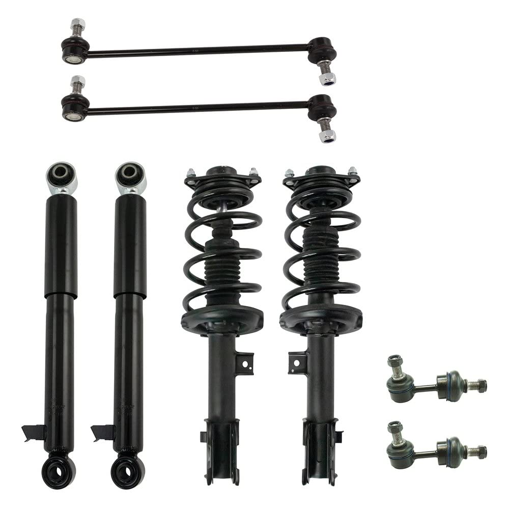 TRQ Front and Rear Suspension Kit Complete Strut & Coil Spring Assembly ...