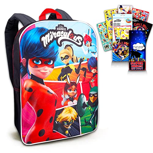The Miraculous Ladybug Backpack Set ~ 3 Pc School Supplies Bundle With ...