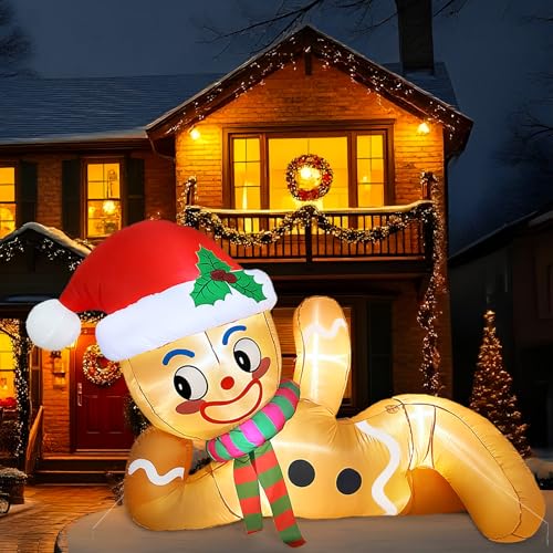 OurWarm 10FT Christmas Inflatable Outdoor Decoration, Christmas ...