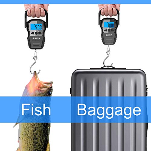 Bass Fishing Scale Fish Scale, AMIR 110lb/50kg Digital Fishing Scale ...