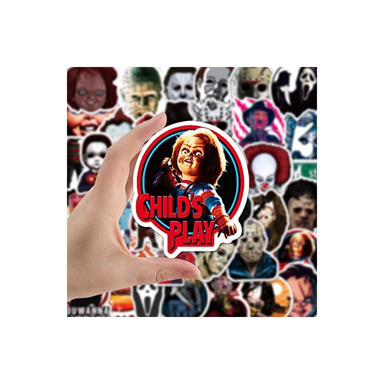 Horror Movie Characters Stickers|50PCS|Vinyl Waterproof Stickers for ...