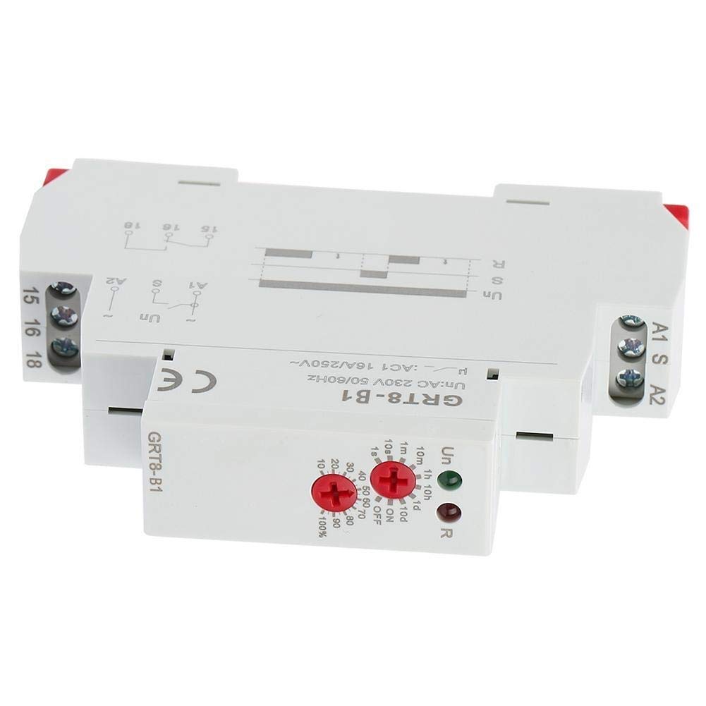 AC Relay,AC 220V GRT8-B1 Mini Power Off Delay Time Relay Timer Relay ...
