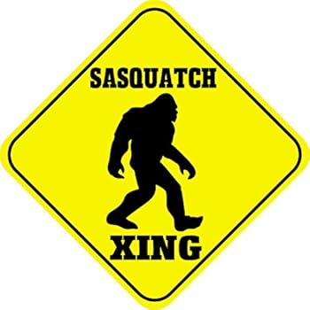 Amazon.com : Bigfoot Crossing Steel Yard and Garden Sign : Sasquatch ...