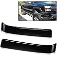 Amazon.com: CHEDA Grille Molding Panel Filler Trim Black Set Compatible ...