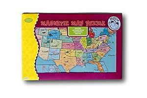 Amazon.com: Magnetic Puzzle Map USA, United States: Toys & Games