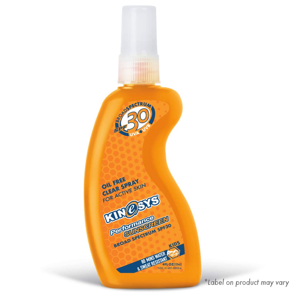 Amazon.com: KINeSYS SPF 30 Mango Scented Clear Spray Sunscreen, Oil ...