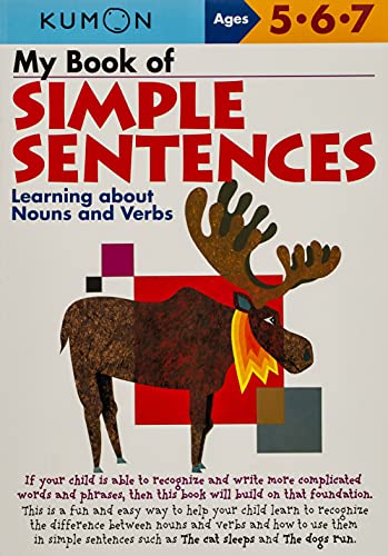 Buy My Book Of Simple Sentences Learning About Nouns And Verbs Kumon Buy My Book Of Simple Sentences Learning About Nouns And Verbs Kumon