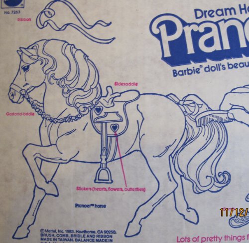 Buy Barbie DREAM HORSE PRANCER - LOVING YOU Barbies ARABIAN Horse (1983 ...