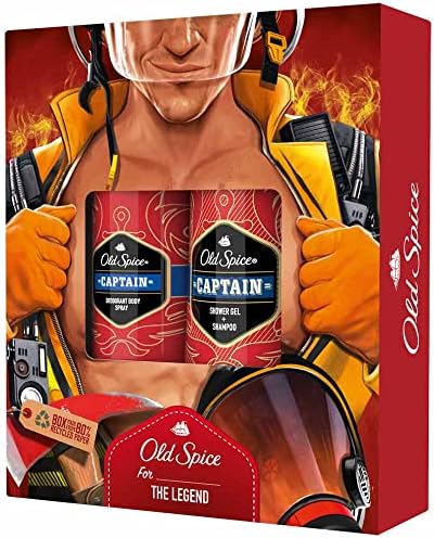 Old Spice Father's Day Gift Set for Men, Fireman The Legend Dark ...