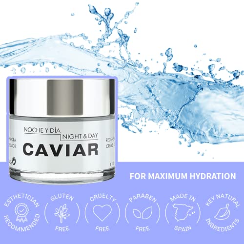 Noche Y Dia Caviar Cream for Face and Neck with Sturgeon Caviar & Aloe ...
