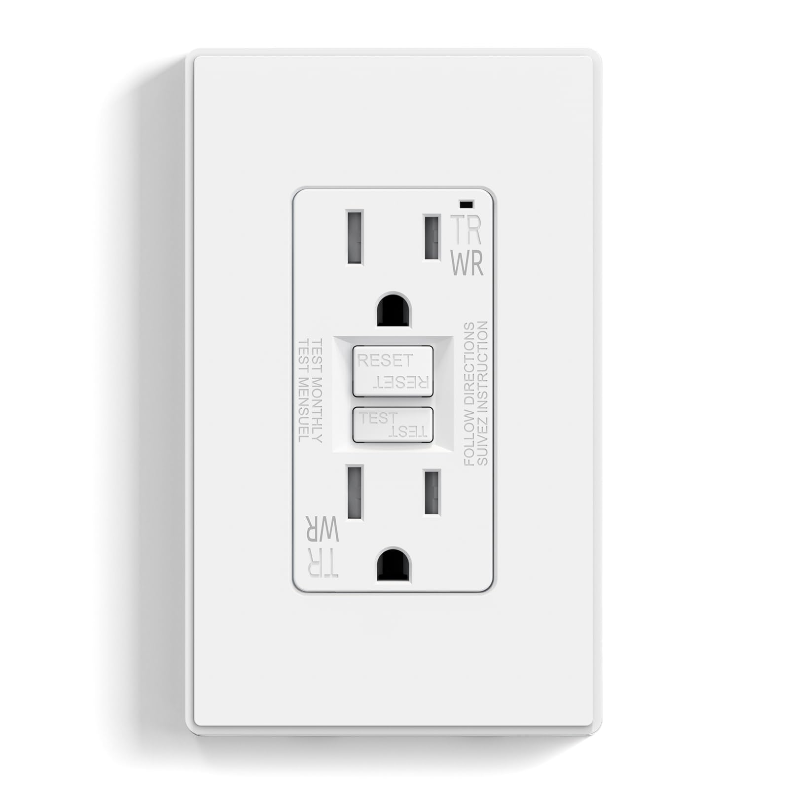 Mua ELEGRP GFCI Outlet Outdoor, 15 Amp Self-Test GFI Electrical Outlet ...