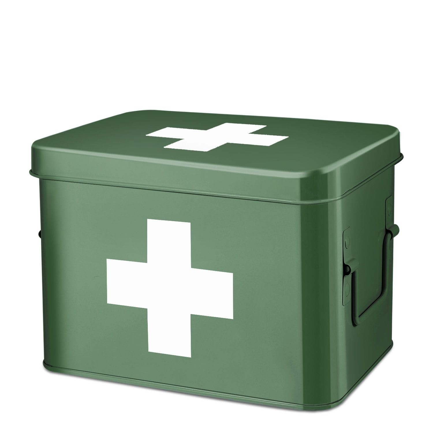 Mua First Aid Box Organizer, Empty 8.5 Inch Green Vintage First Aid Kit ...