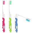Amazon.com : Travel Toothbrush, 3Pcs Portable Foldable Toothbrush ...