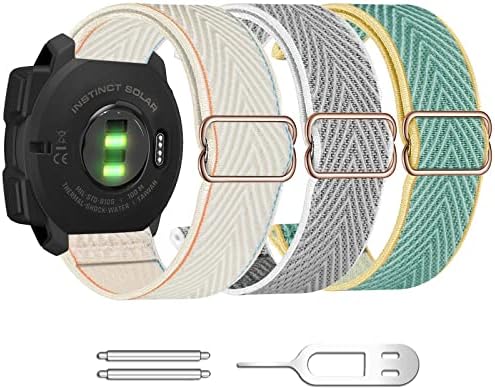 Abanen 22mm Elastic Nylon Watch Bands with Watch lugs for Garmin ...