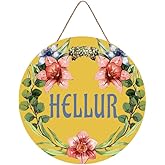 Amazon.com : Decorative Hellur Sign Funny Hanging Signs Welcome Sign ...