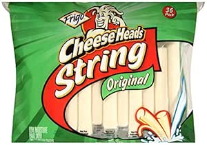 Frigo Cheese Heads, Regular String Cheese, 36 Count: Amazon.com ...