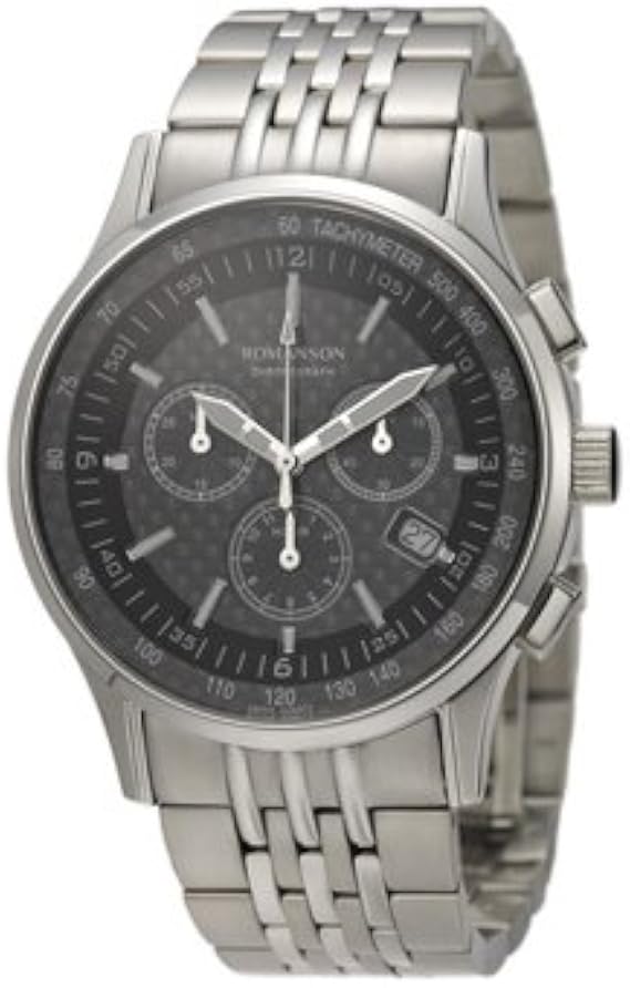 Romanson Classic TM4131PM1WA32W Mens Watch Chronograph : Amazon.co.uk ...